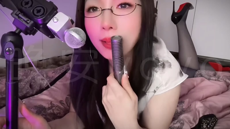 晚安yoyo 舔管麦 – 17ASMR